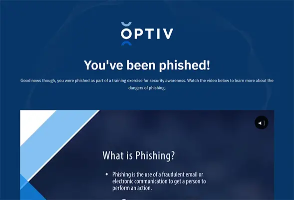 Optiv - Cyber Security Training | PhishingBox
